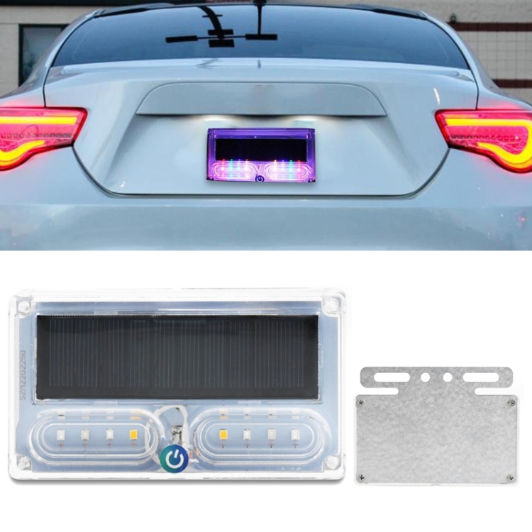 Car Solar Warning Light Anti-rear Collision LED Tail Light - Buy Online ...