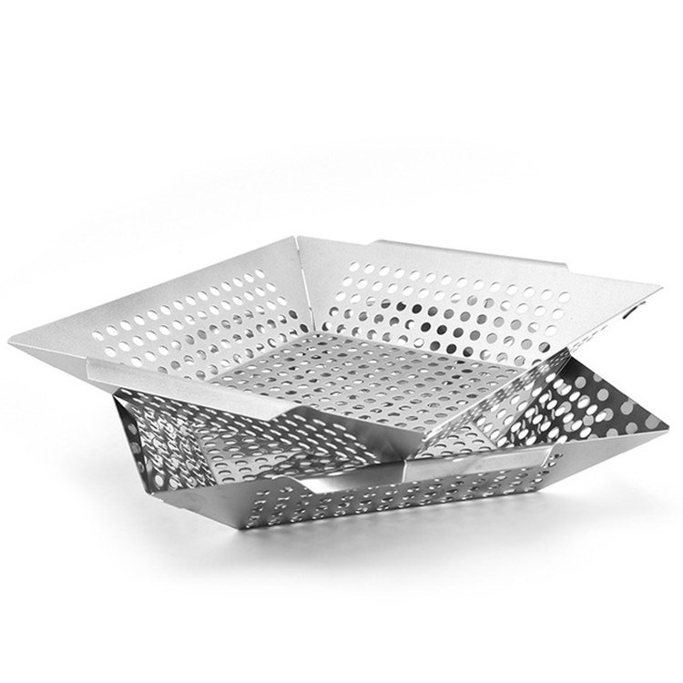 Stainless Steel Square Grill Leak Tray With Hole Grill Tray Outdoor ...