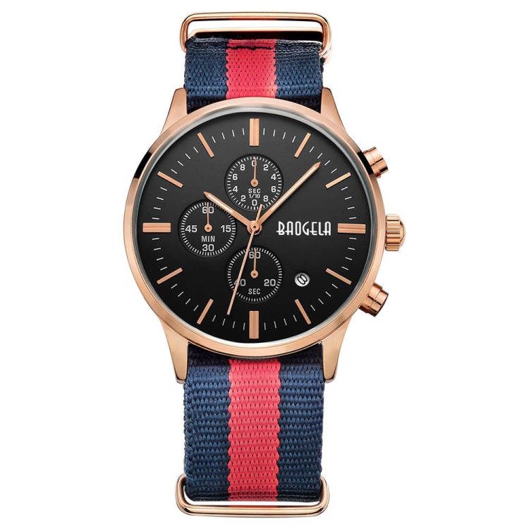 BAOGELA 1611 Small Three-pin Luminous Chronograph Calendar Quartz Watch ...