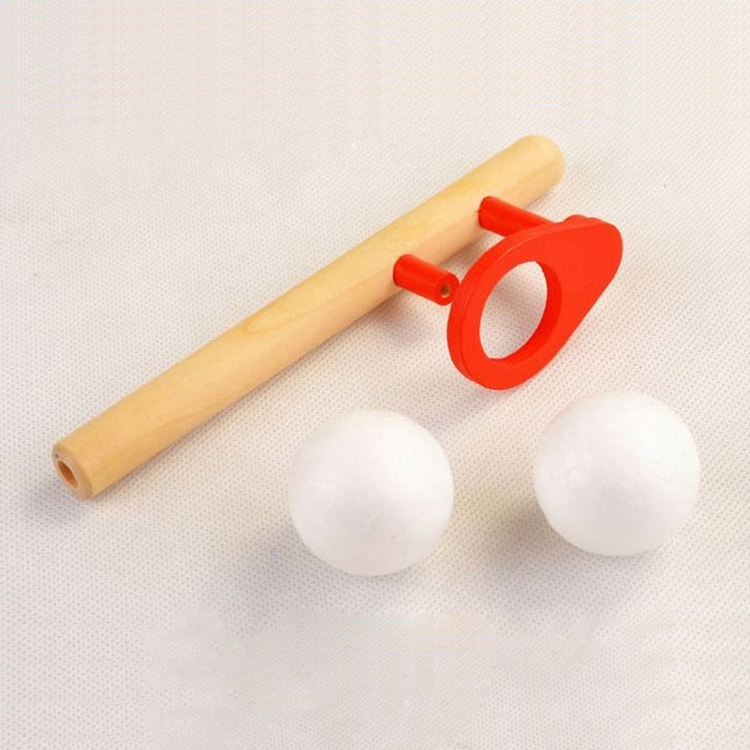 Classic Wooden Games Floating Blow Pipe & Balls Blowing Toy for ...