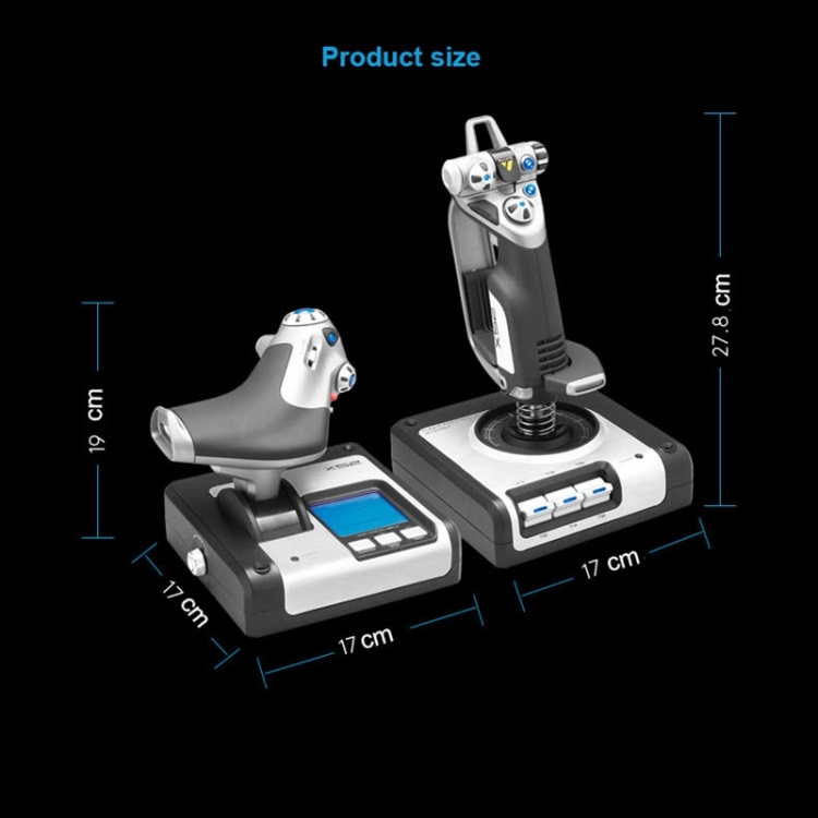 Logitech G Saitek X52 Flight Control Game Throttle Joystick Handle ...