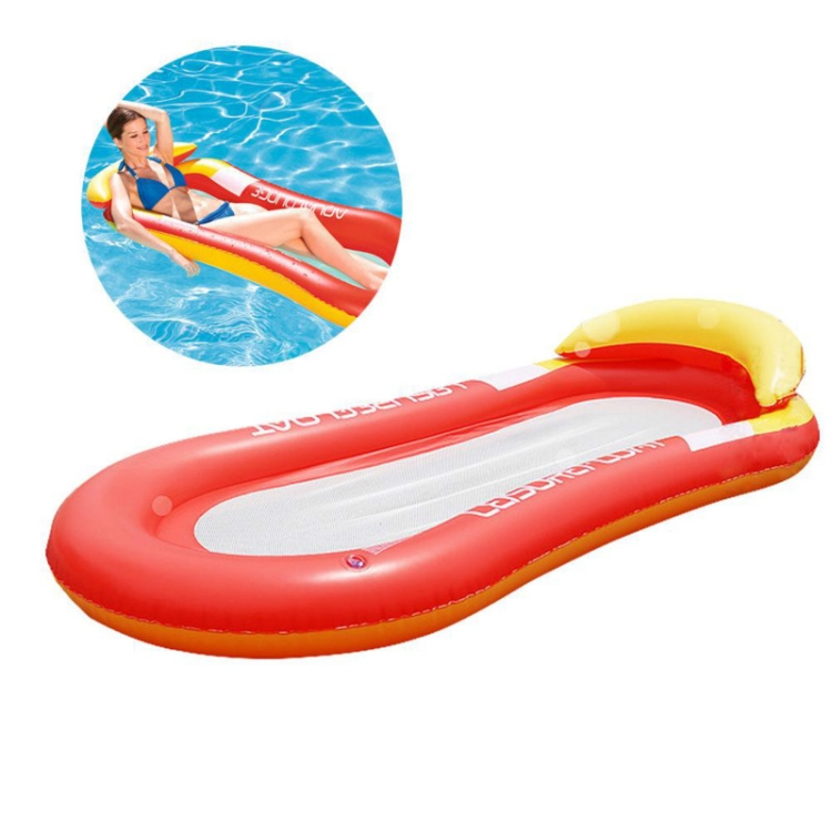 Adult Floating RowLounge Chair Water Toy Inflatable Bed with Armrest ...