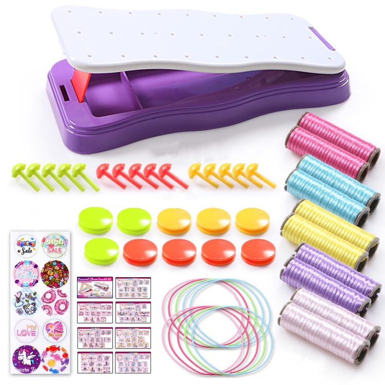 Hand Rope Weaver Set Rope Bracelet Making Tools Toy Weaving Materials ...