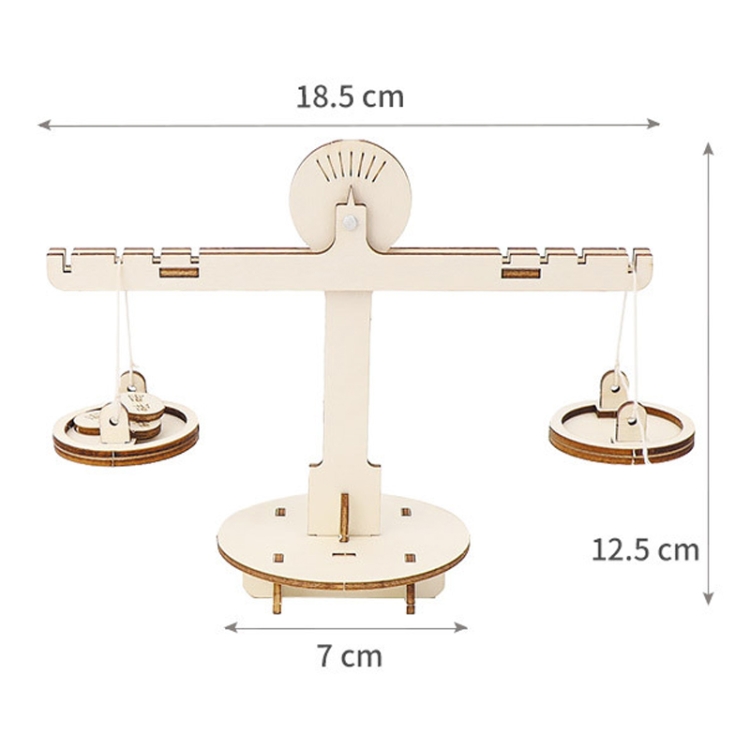 Homemade Balance Scale Kit Children Wooden Assembly Educational Toy ...
