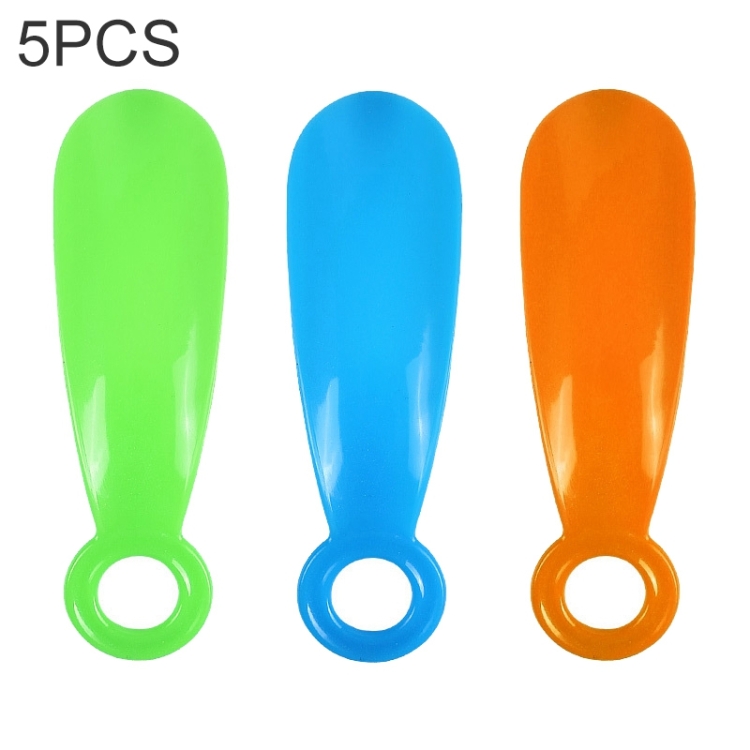 5 PCS 019 Plastic Shoehorn Household Shoes Auxiliary Shoe Puller ...