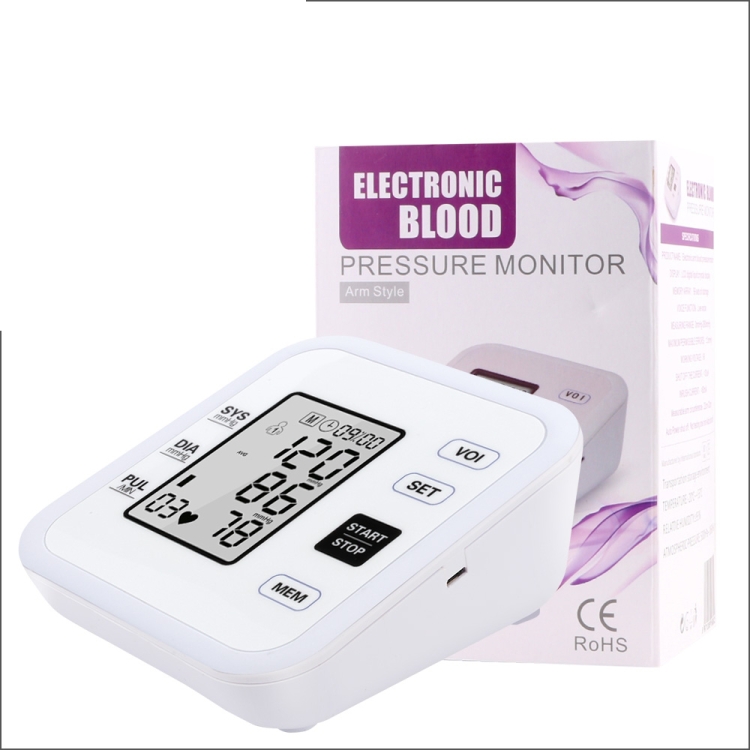RZ205 Blood Pressures Automatic Digital Upper Arm Heart Beat Rate Pulse ...
