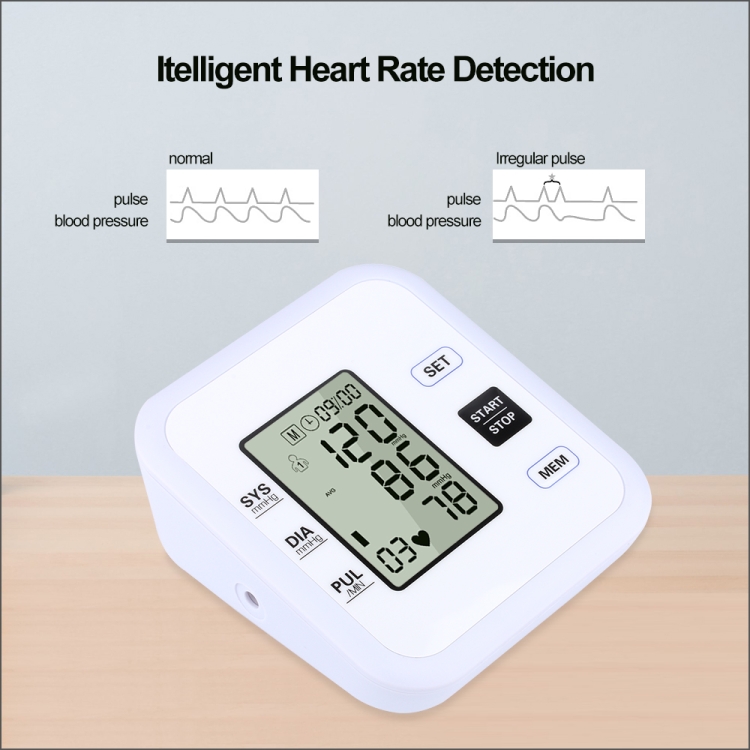 RZ205 Blood Pressures Automatic Digital Upper Arm Heart Beat Rate Pulse ...