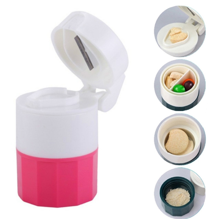 Environmental Protection Multifunctional Circular Pill Divider Pill Box ...