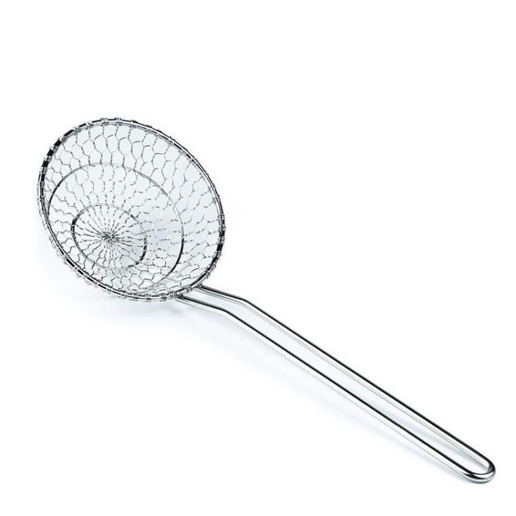 304 Stainless Steel Wire Mesh Fishing Practical Colander Durable Fried ...