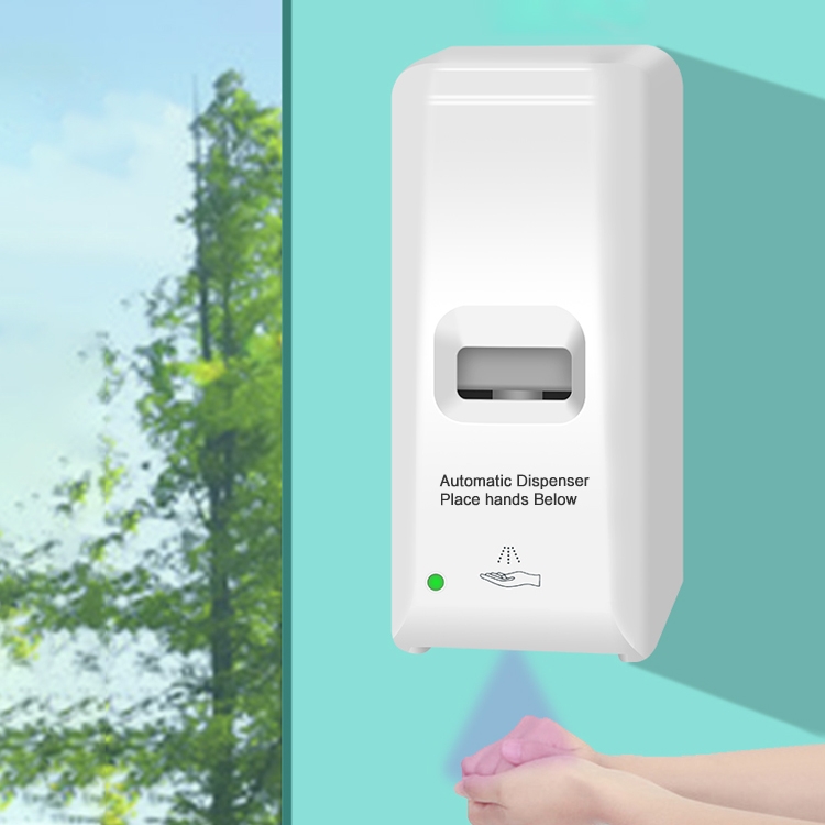 1000ml Wall-mounted Touchless Automatic Infrared Sensor Alcohol Liquid ...