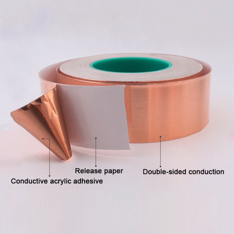 Pure Copper Double-sided Conductive Copper Foil Tape Signal Masking ...