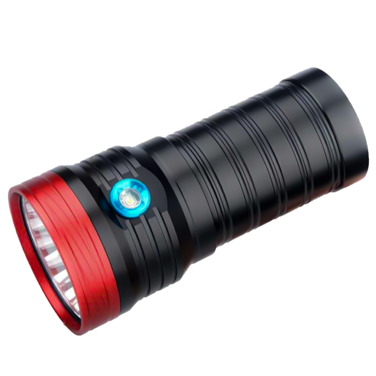 3 Gears, DB18 18xT6, Luminous Flux: 5400lm LED Flashlight, Without ...