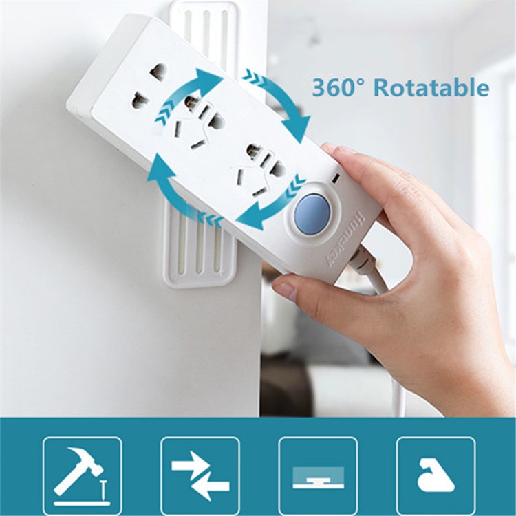 Household No-Punching Socket Holder Remote Control Wall-mounted Sticker ...