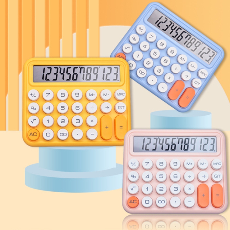 12-digit Mechanical Keyboard Calculator Cute Big Buttons Calculator ...