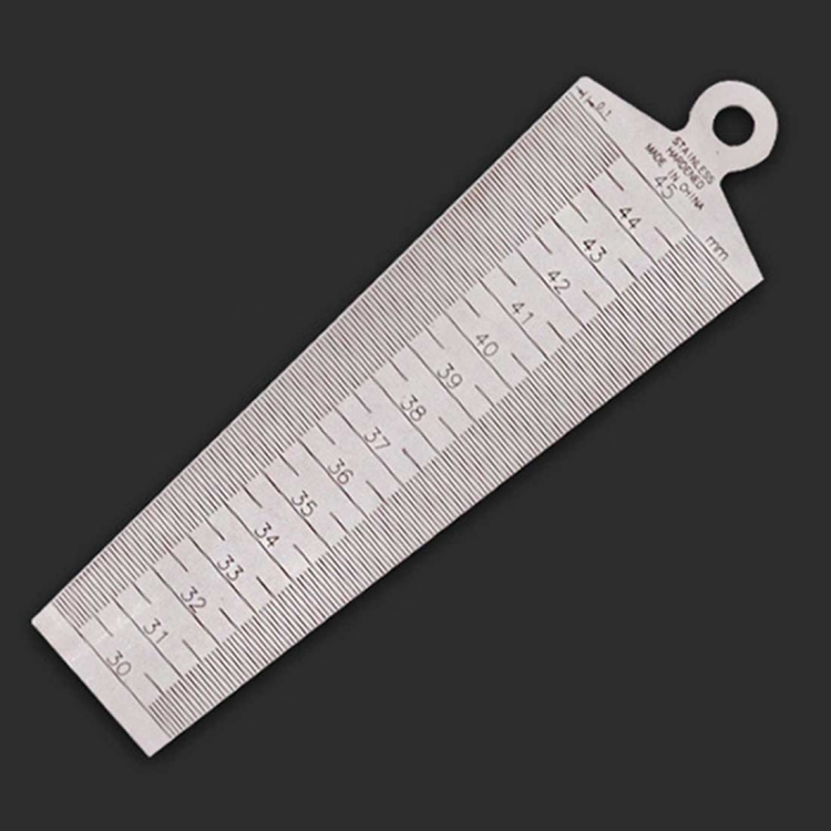 Wedge Feeler Gap 30-45mm Stainless Steel Ruler Inspection Taper Gauge ...