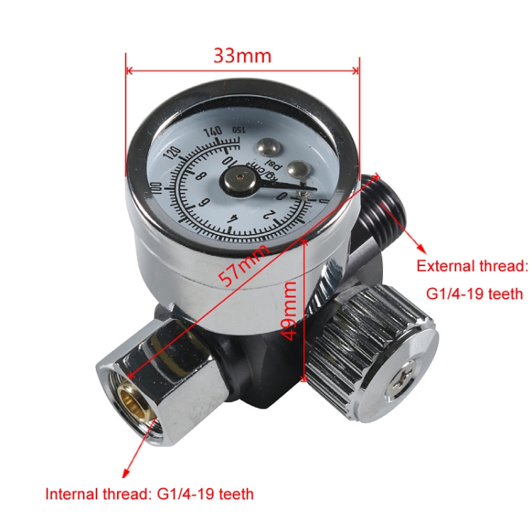 1/4 Inch NPS Thread Paint Nozzle Air Pressure Regulating Valve - Buy ...