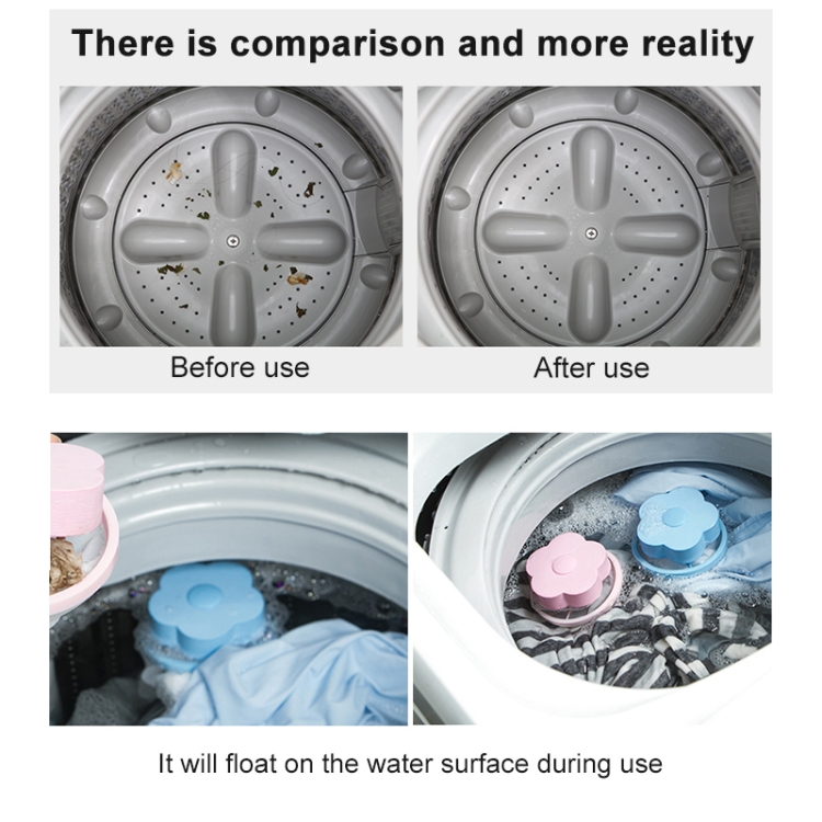 10pcs Plum-shaped Washing Machine Hair Removal Mesh Filter Bag Floating ...