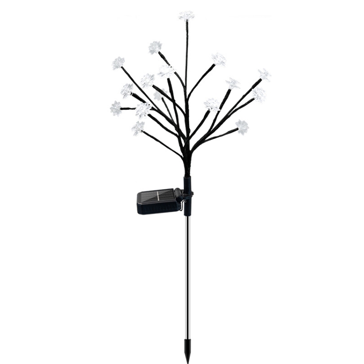 16 LED Solar Tree Branch Lotus Lamp Outdoor Garden Lawn Light - Buy ...