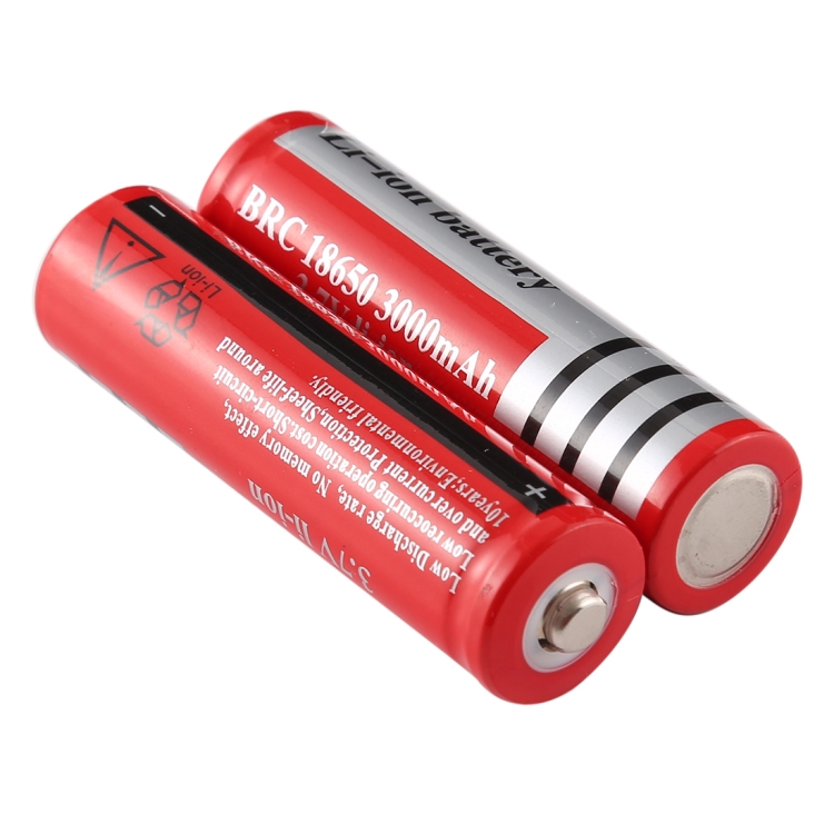 2 PCS UltraFire 18650 3000mAh 3.7V Long Lasting Rechargeable Lithium ...