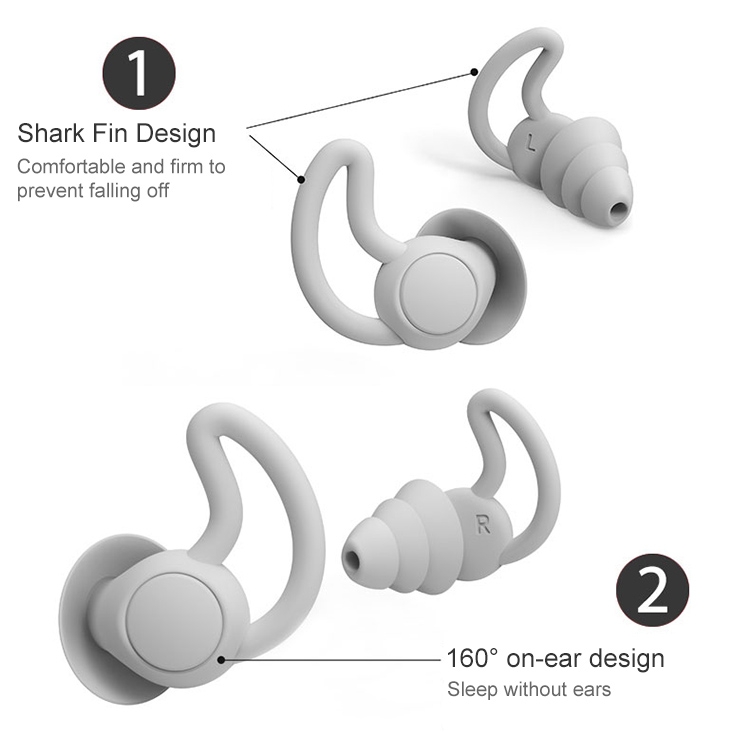 iMeBoBo A1 Shark Fin Version Nano Silicone Sleeping Noise Reduction ...
