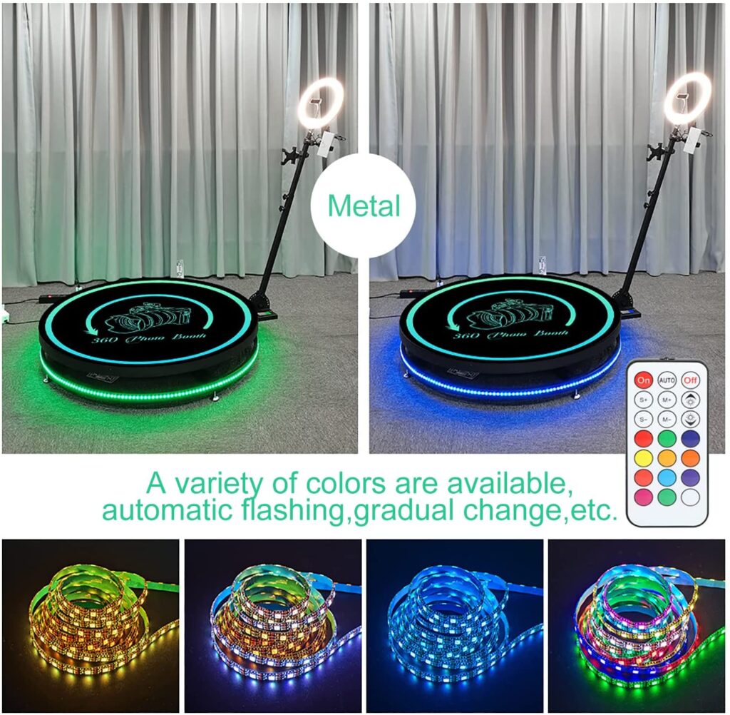360 Photo Booth for Parties, 360 Camera Booth, Slow Motion 360 Spin ...
